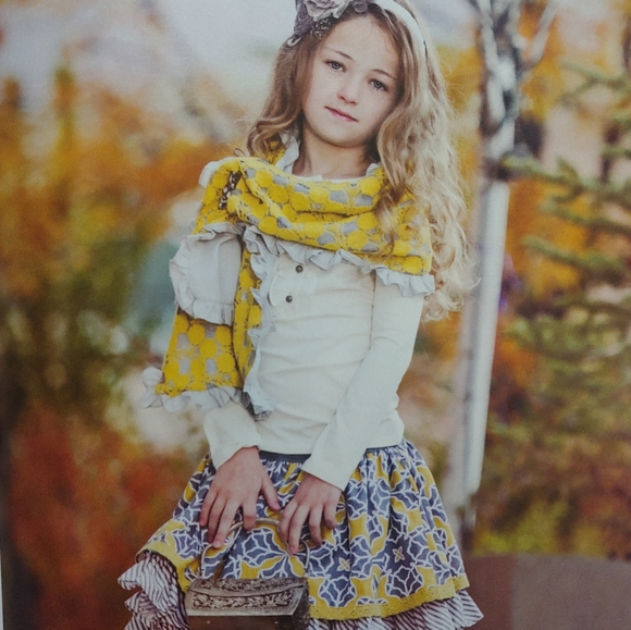 Persnickety | Accessories | Persnickety Girls October Sky Yellow Lace Scarf | Poshmark